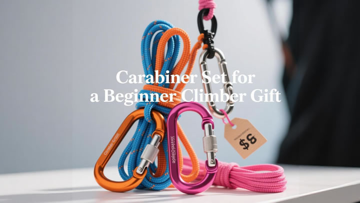 “Carabiner Set for a Beginner Climber Gift”